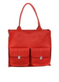 Buy Red leather work bag online | TS Handmade